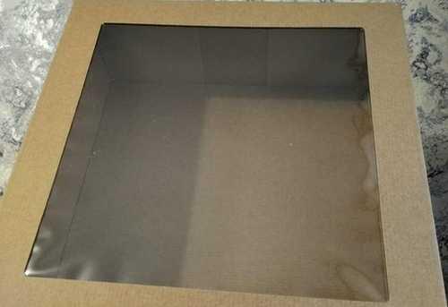 Крафтовая коробка для подарка с окном 40 см