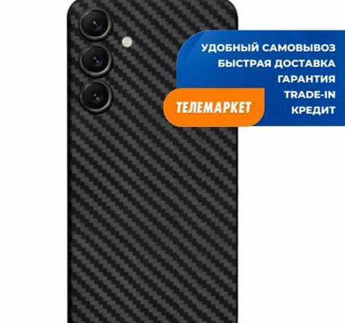 Накладка силикон под карбон для Samsung Galaxy A16 Черный