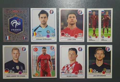 Наклейки для альбома Panini Euro 2016 France