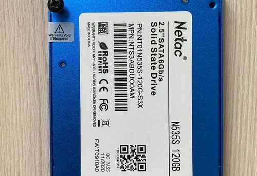 Внешний жесткий диск Netac nv535s 120gb