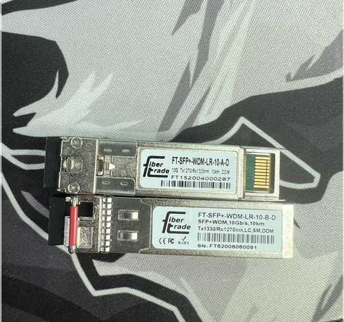 Пара оптических модулей FT-SFP+WDM-LR-10