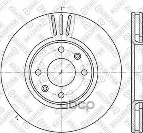 Диск тормозной передний Citroen C5, Peugeot 307