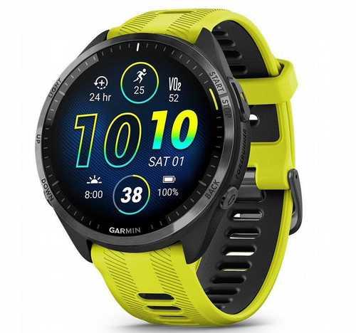 Часы garmin forerunner 965 yellow titanium