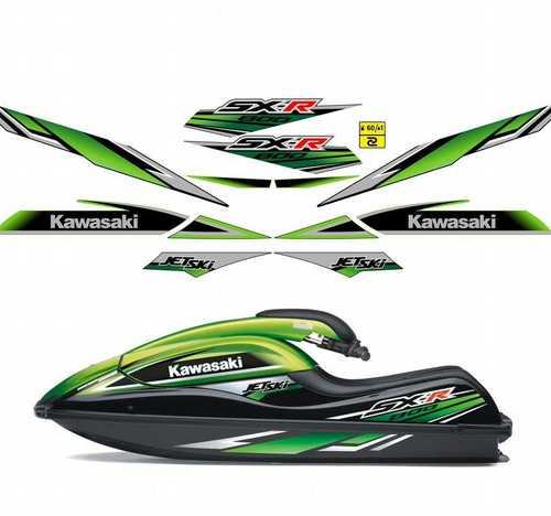 Наклейки Kawasaki jet ski sx-r 800