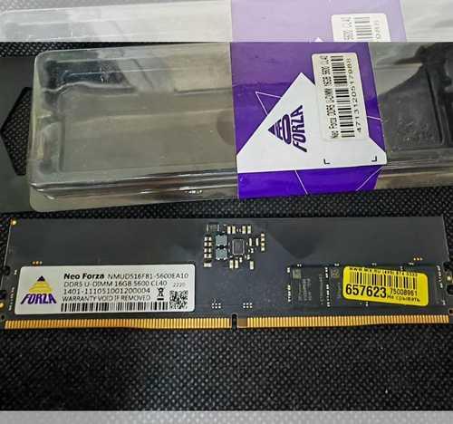 Оперативная память ddr5 16gb 5600 neo forza