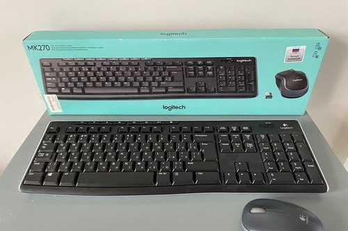 Беспроводная клавиатура и мышь Logitech MK270