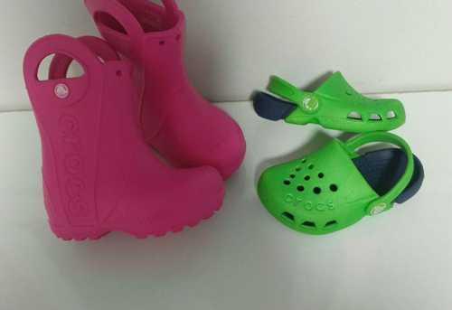 Сапоги и сабо Crocs р. c6 (22-23)