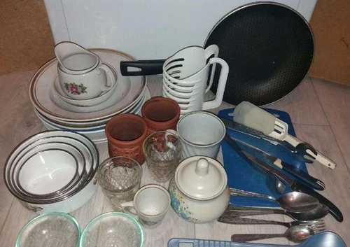 Набор посуды бу для дачи-дома-сдачи в аренду