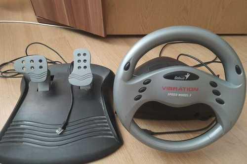 Руль Genius Speed Wheel 3 Vibration + педали