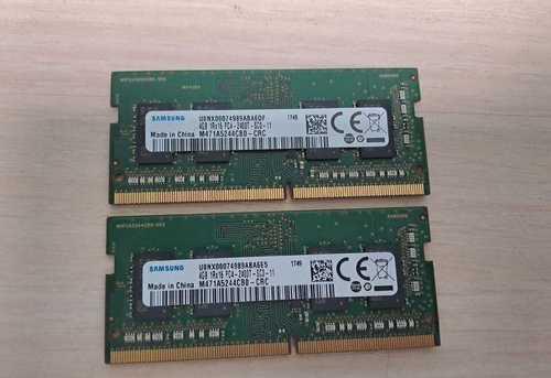 Комплект Оперативной памяти Samsung DDR4 2x4Gb