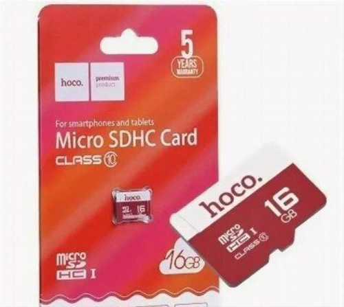 Карта памяти Micro sdhc 16 Гб
