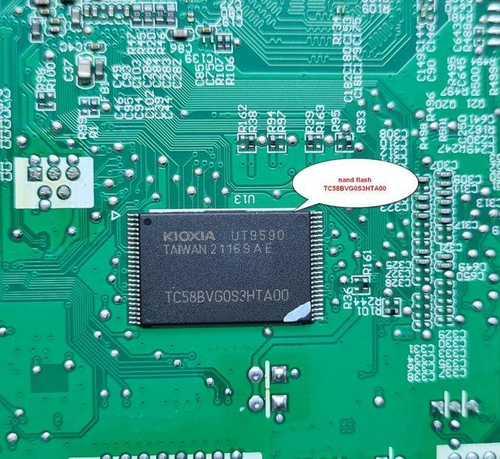 Прошитый nand TC58BVG0S3HTA00 для Pantum