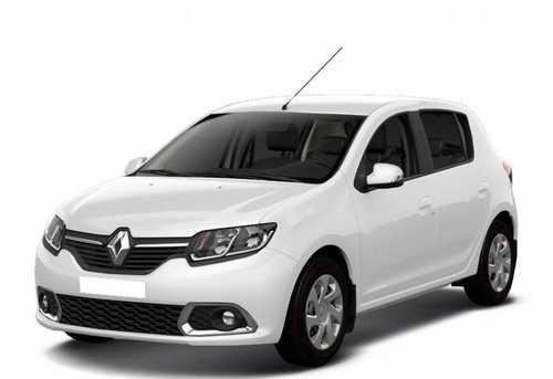 Бампер передний Renault Sandero 2013-18 белый 369