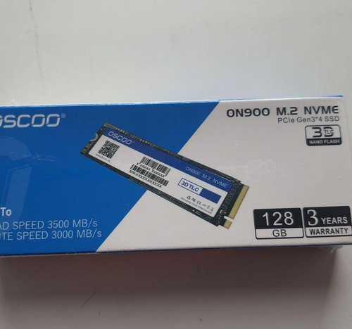 Твердотельный накопитель oscoo NVMe M2 SSD 128 гб