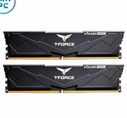 Оперативная память DDR5 64GB (2x32GB) 5600MHz Team Group T-Force Vulcan Black