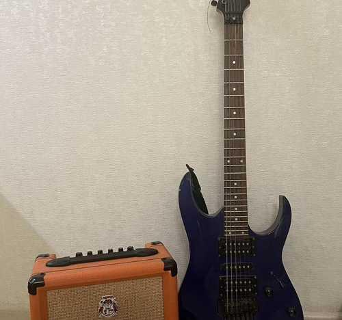 Электрогитара ibanez grg270b с комбиком orange