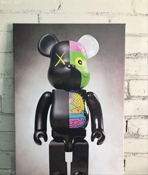 Коллекционная картина на холсте BearBrick в Н-Н