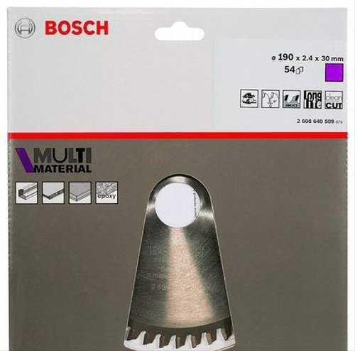 Диск пильный bosch 190х30х54 Multimaterial 2608640