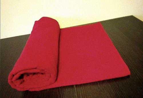 Полотенце красное махровое банное/пляжное 1*1,5м