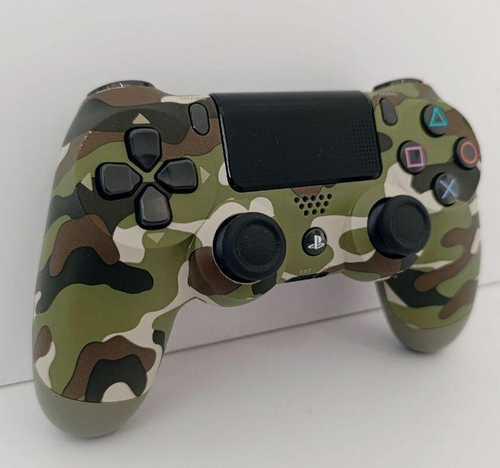 Геймпад (оригинал) Dualshock 4 - Камуфляж зеленый
