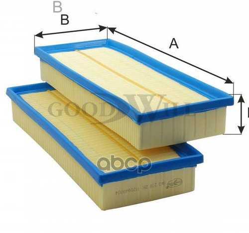 Фильтр воздушный GoodWill AG 236 2K Мерседес, Пух