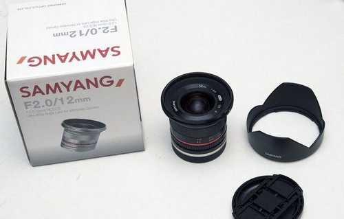 Объектив Samyang 12mm f2 для Sony E