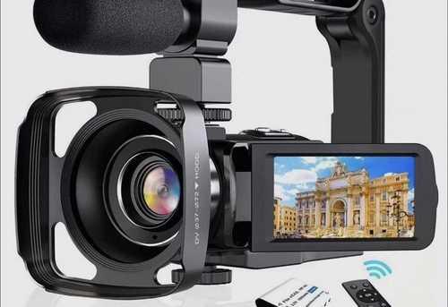 Видеокамера 4к Ultra HD DV с микрофоном