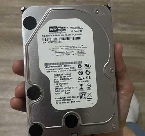 Жесткий диск 500 GB WD50000aajs