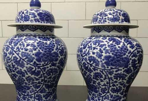 Парные вазы фарфор китай 19 век