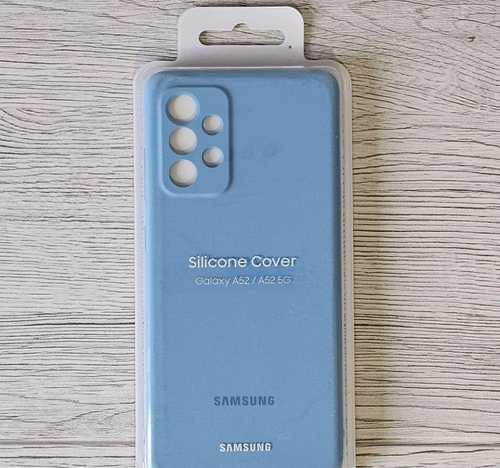 Чехол Silicone Cover для Samsung Galaxy A52 Blue