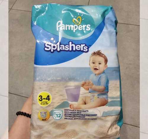 Памперсы для плавания pampers splashers 6-11кг