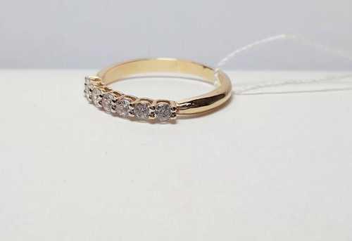 Золотое кольцо с фианитами (сч180565)