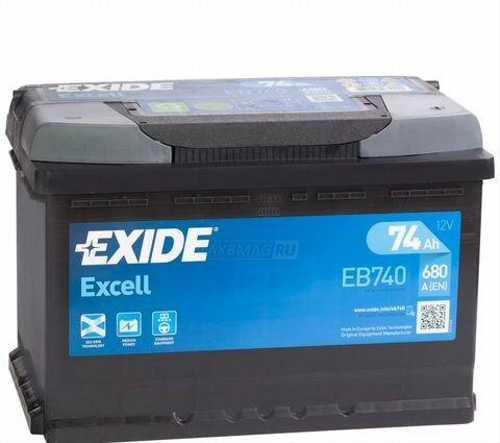 Акб Exide Excell 74 (680A 278x175x190) EB740