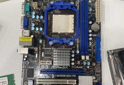 Материнская плата asrock 960gm-gs3 fx