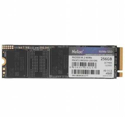 Накопитель SSD Netac PCI-E 3.0 256Gb NT01NV2000-256-E4X NV2000 M.2 2280