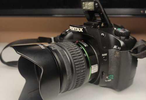 Зеркальный фотоаппарат Pentax K10d kit 18-55