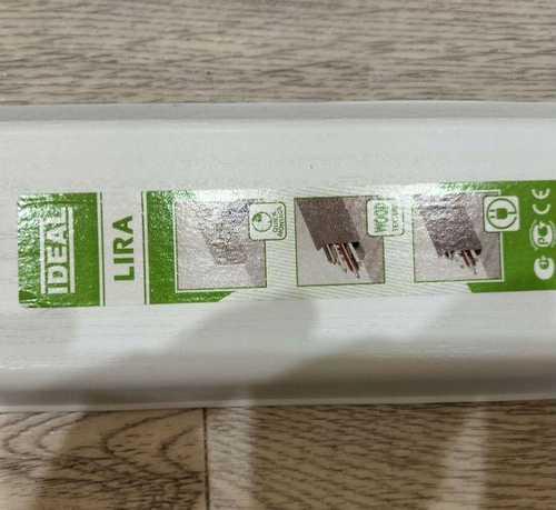 Плинтус Ideal lira белый