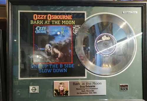 Золотой винил Ozzy Osbourne 'Bark AT the Moon '
