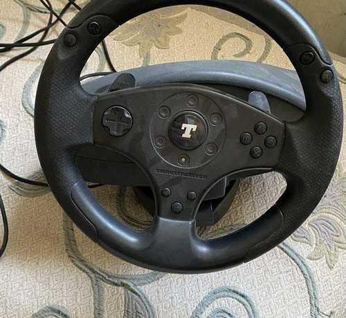 Игровой руль thrustmaster t100 с педалями