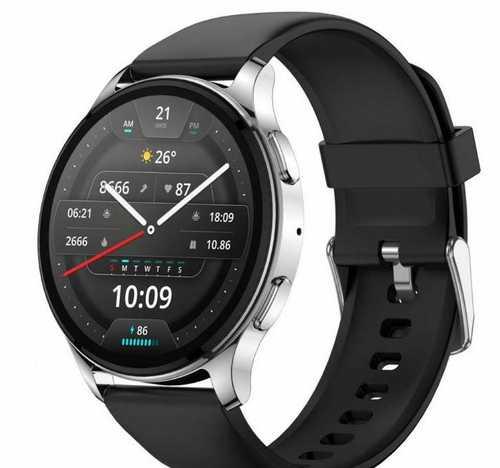 Смарт-часы Amazfit Pop 3R черный/серебристый