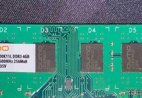 Qumo 4 гб DDR3 1600 мгц dimm CL11 QUM3U-4G1600K11