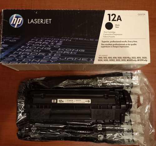 Пустой картридж HP 12A (Q2612A) для HP laserjet 10