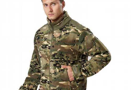 Тактическая флисовая куртка мультика, плотный флис