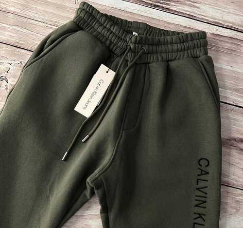 Спортивные брюки Calvin Klein зеленые люкс