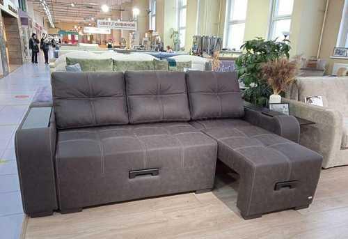 Угловой диван, диван со столиком, Колибри 7лс-2