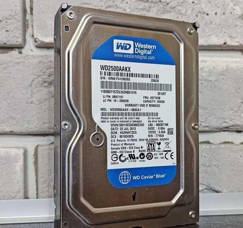 Жёсткий диск 3.5" 250GB WD Blue (SATA 6Gb/s)