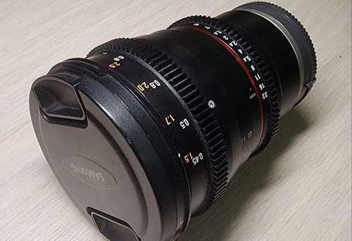 Объектив Samyang 50mm T1.5 AS UMC для Sony E