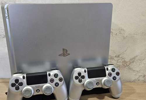 PS4 Slim 500GB Silver Edition серая Б/У