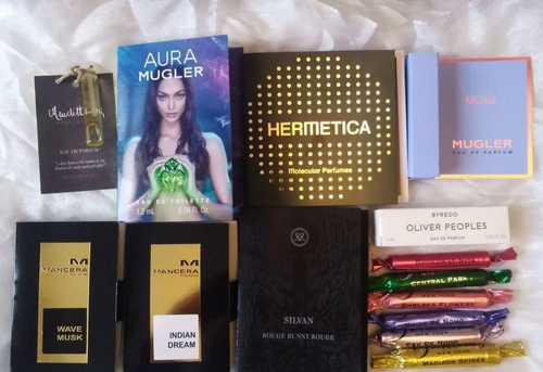 Сэмплы Mancera, Mugler, Buredo, Bond No 9, Hermeti