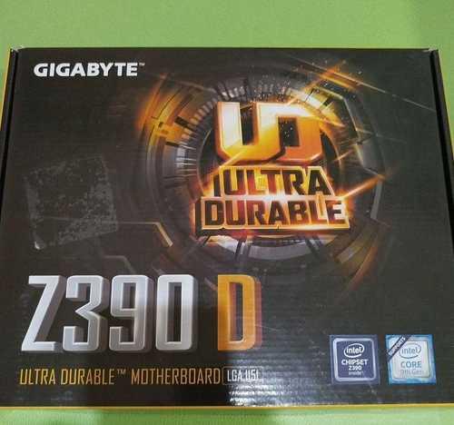 Коробка от материнской платы gigabyte z390d